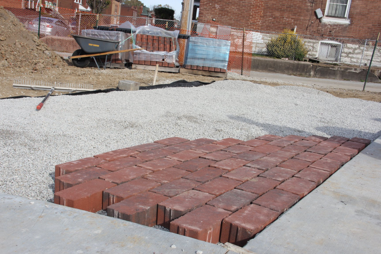 Permeable pavers installation complete! - Black Power Blueprint